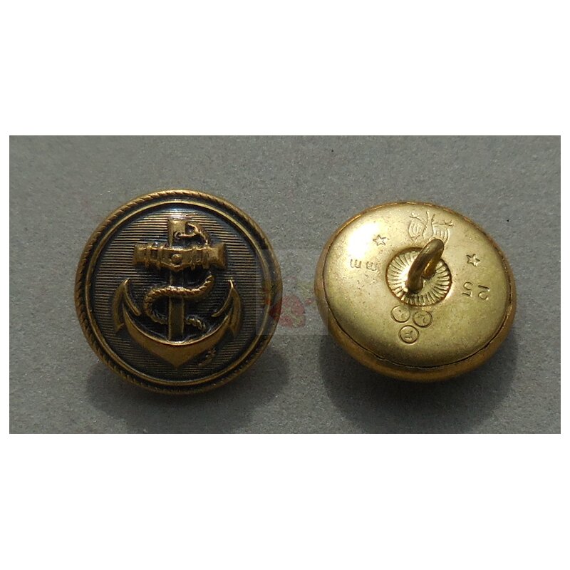 German Navy Anchor Buttons, bronzed, 3,50